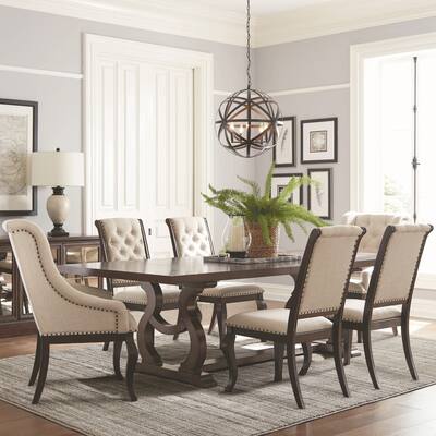 French Neoclassic 18th Century Design Antique Finish Dining Set ...