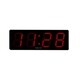 Unek Goods NeXtime Big Digital Wall Clock, Shiny Black Plasti, Bright ...