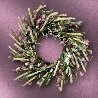 Thistle & Millet Wreath 24" - Bed Bath & Beyond - 30774075