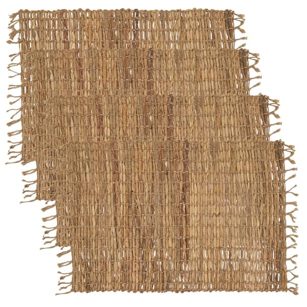 Table Mats With Water Hyacinth Design (Set of 4) - Bed Bath & Beyond ...
