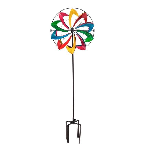 Multi-Color 75 in. Hydro Kinetic Wind Spinner - On Sale - Bed Bath ...