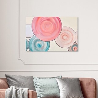Wynwood Studio 'Pastel Arandelas' Abstract Wall Art Canvas Print Shapes ...