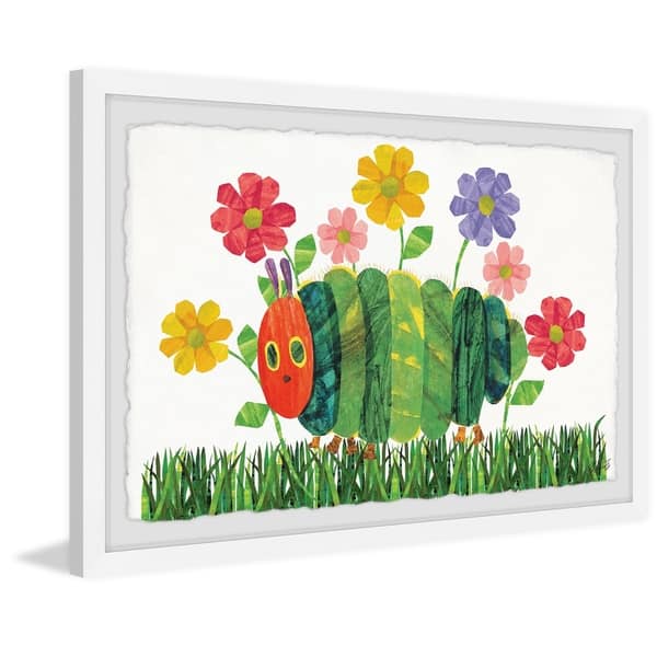 'Crawling Fat Caterpillar' Framed Painting Print - Bed Bath & Beyond ...