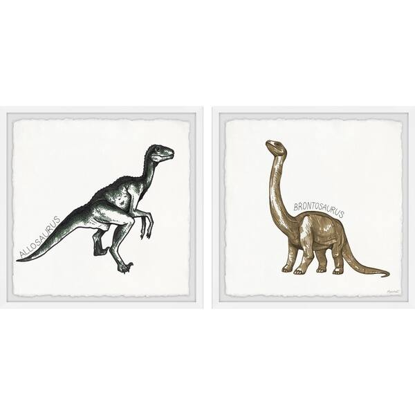 Allosaurus and Brontosaurus Diptych - Bed Bath & Beyond - 30802411
