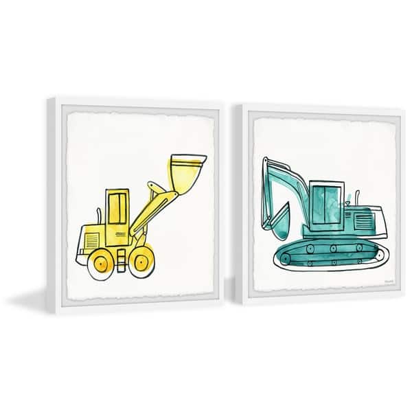 Yellow and Green Earth Diggers Diptych - Bed Bath & Beyond - 30802648