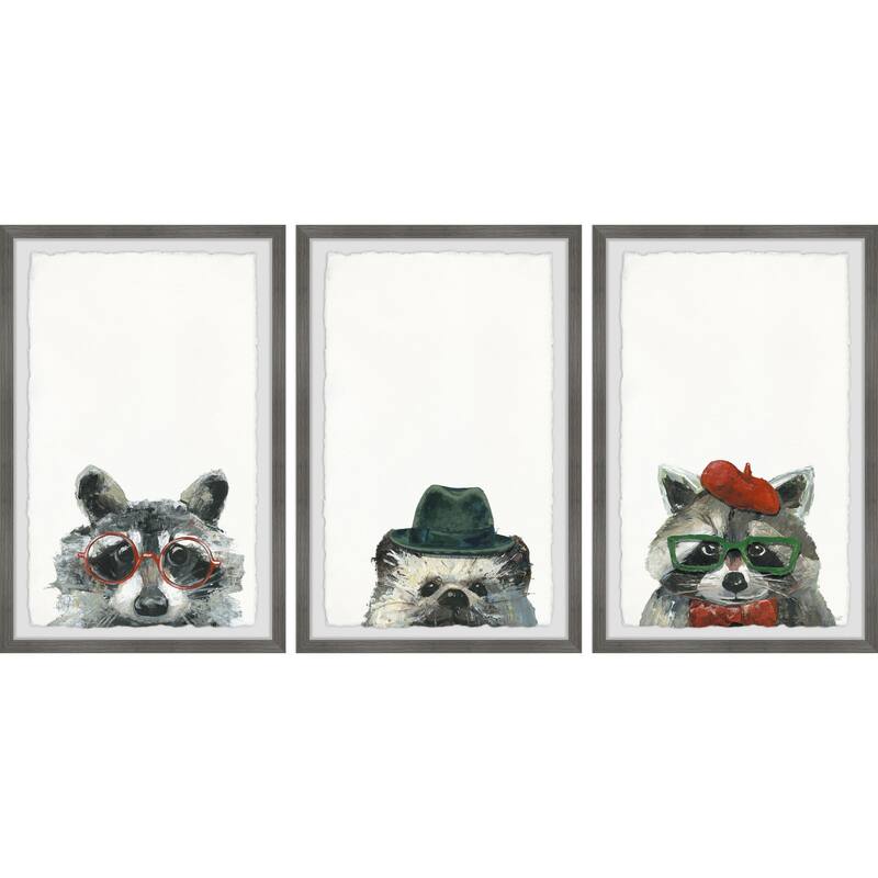 Trendy Wild Animals Triptych - Overstock - 30802667