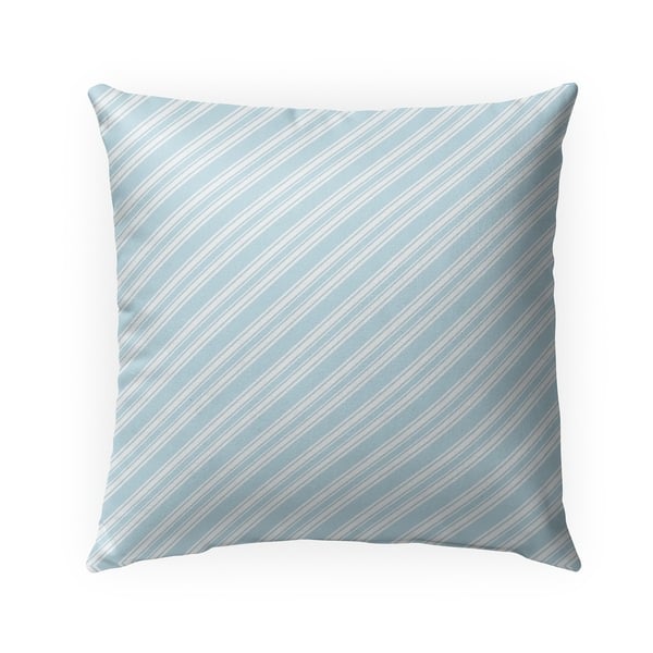 DIAGONAL CANDY STRIPES LIGHT BLUE Indoor|Outdoor Pillow By Kavka ...