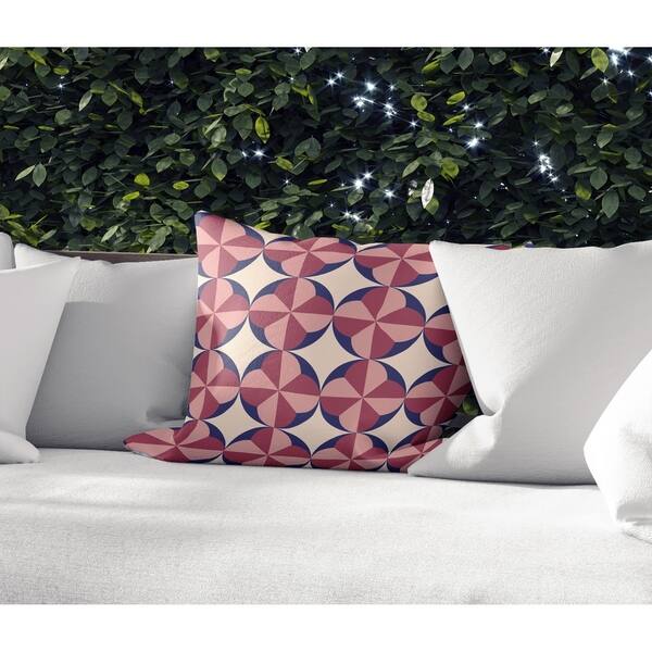 PINWHEEL PINK, BLUE Indoor|Outdoor Pillow By Kavka Designs - 18" x 18 ...