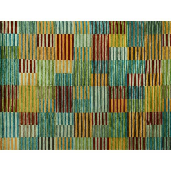 Noori Rug High-Low Chobi Galiya Blue/Gold Rug - 8'7" x 11'6" - Bed Bath ...