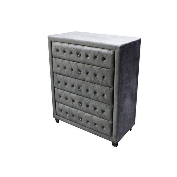 Crushed velvet chest of drawers store