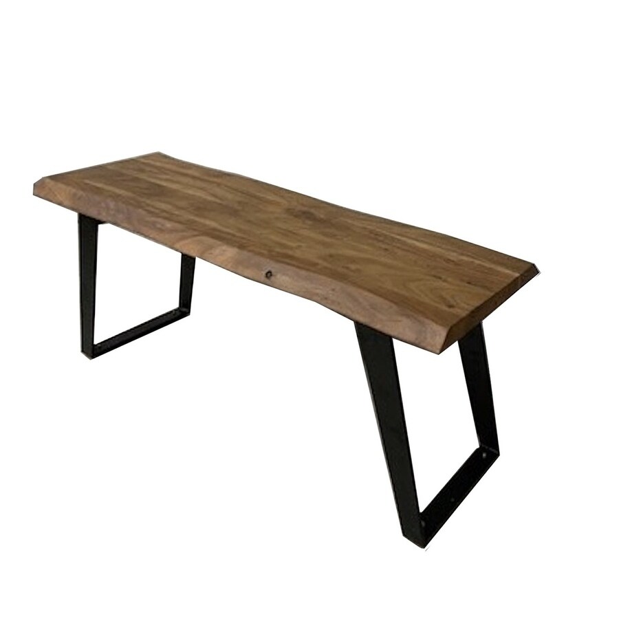 Live Edge Acacia Wood Bench - On Sale - Bed Bath & Beyond - 32675614