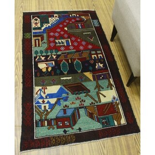 Noori Rug Vintage Distressed Anuj Navy/Red Rug - 2'9" x 4'7" - Bed Bath ...