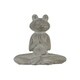 Meditating Cemented Frog Figurine with Crossed Legs and Arms, Gray ...