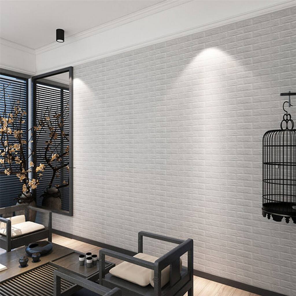 3D Brick Pattern Sticker Dor Wall Decor,24"x24"/pc - Overstock - 30826890