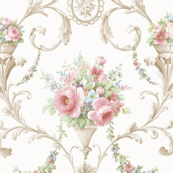Ornamental Floral Wallpaper - Bed Bath & Beyond - 30840180