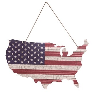Transpac 28 in. Multicolor 4th of July Americana USA Flag Cutout with ...