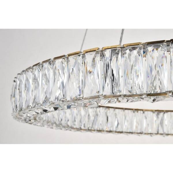 Integrated LED chip light gold Chandelier - Bed Bath & Beyond - 30871969
