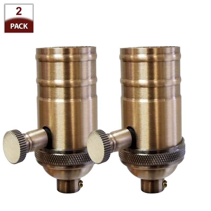 Royal Designs Dimmer Lamp Socket with Shell and Turn Knob, E26 Medium ...