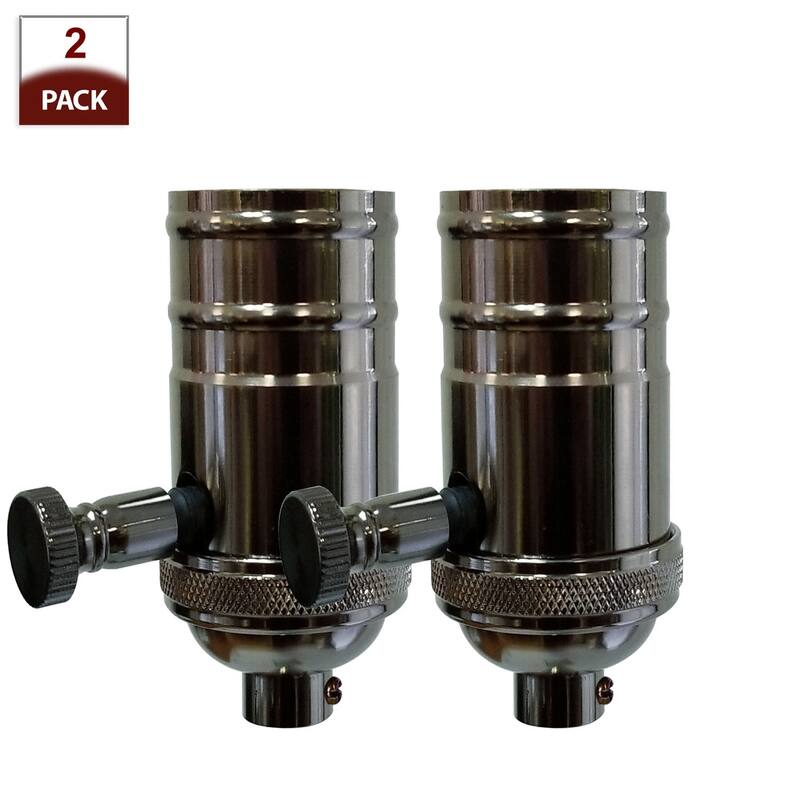 Royal Designs Dimmer Lamp Socket with Shell and Turn Knob, E26 Medium ...