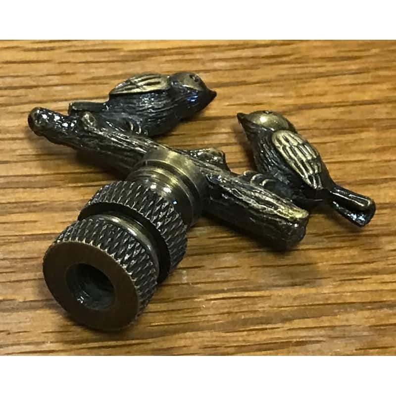 Royal Designs Birds on Tree Branch Lamp Finial for Lamp Shade- Antique ...