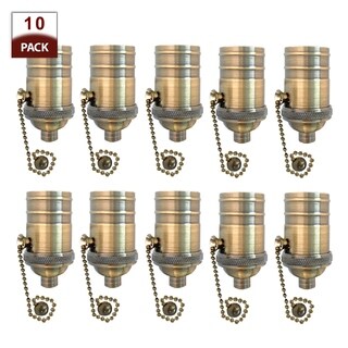 Royal Designs Off/On Pull Chain Lamp Socket with a Solid Metal Cast ...