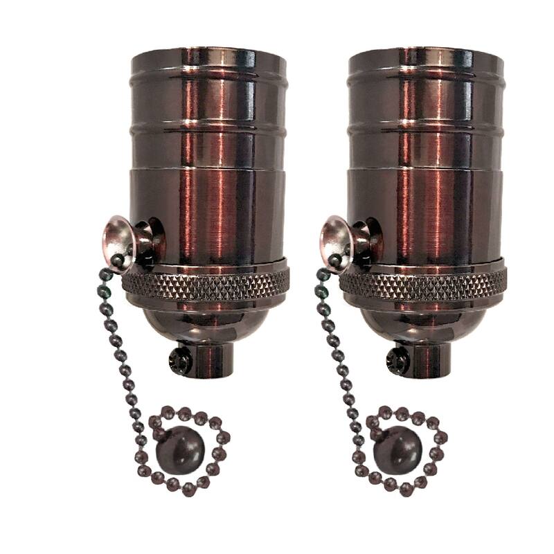 Royal Designs Off/On Pull Chain Lamp Socket with a Solid Metal Cast ...