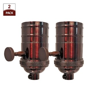 Royal Designs Off/On Turn Knob Lamp Socket with a Solid Metal Cast ...