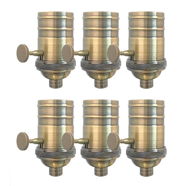 Royal Designs Off/On Turn Knob Lamp Socket with a Solid Metal Cast ...