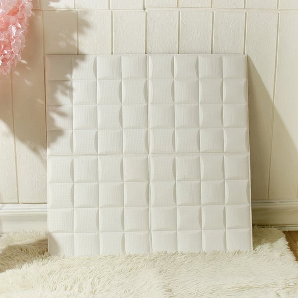 3D Small Square Pattern Sticker For Wall Decor,28"x28"/pc - Bed Bath ...