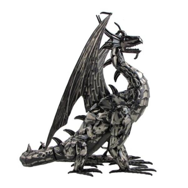 Metal Dragon Statue "Alexander" - Bed Bath & Beyond - 30885304