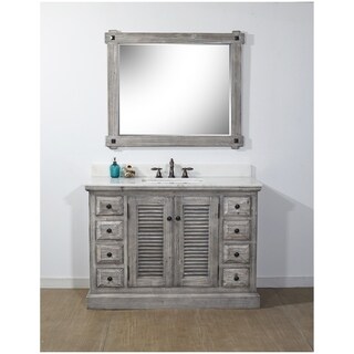 Rustic Style 49-inch Bathroom Vanity - Bed Bath & Beyond - 30894007