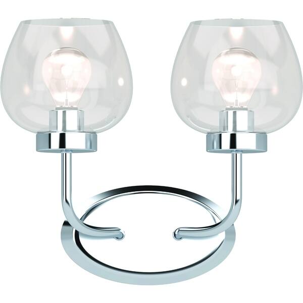 Volume Lighting Aria 2-Light Indoor Polished Nickel Wall Mount - Bed ...