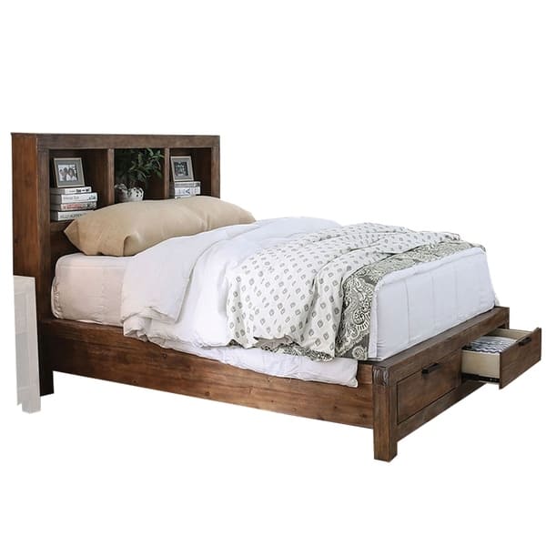 Eastern King Size bed with Inbuilt USB Ports, Brown - Bed Bath & Beyond ...