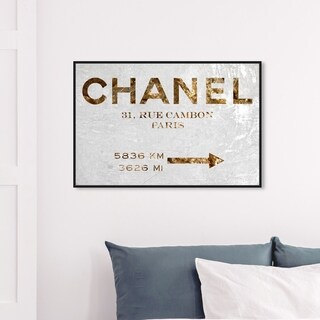 Oliver Gal Fashion and Glam Wall Art Framed Canvas Prints 'Couture Road ...