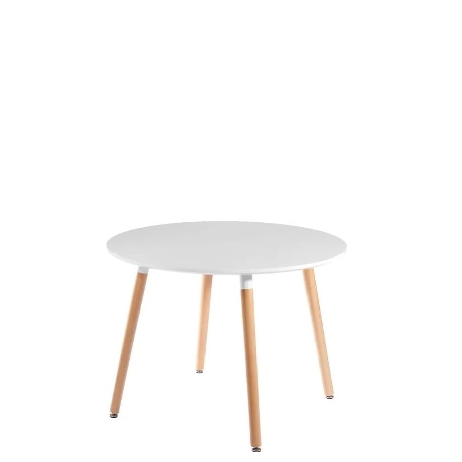 Oran 32 Inch Dining Table, Square Metal Top, Tapered Legs, White Finish ...
