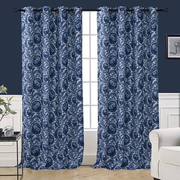 DriftAway Millie Watercolor Floral Botanical Pattern Lined Blackout ...