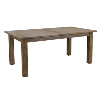 94 Inch Plank Style Reclaimed Wood Dining Table with Extendable Leaf ...