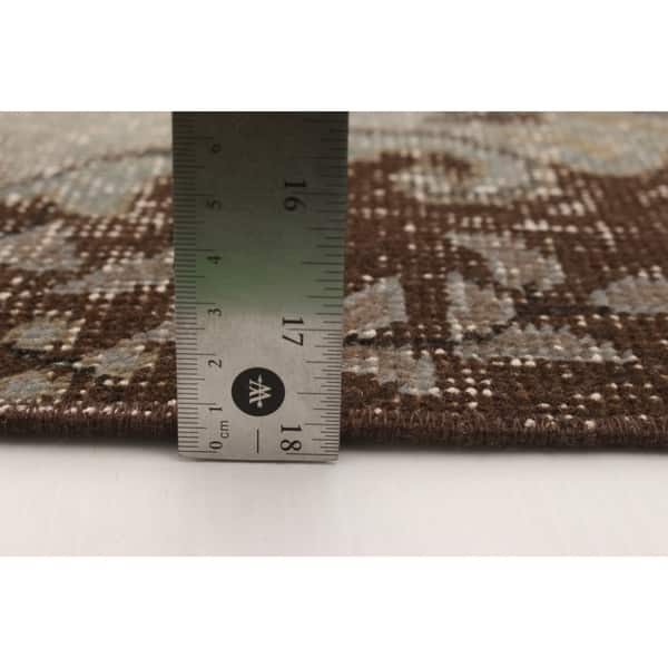 Hand-knotted Color Transition Copper, Grey Wool Rug - 5'8 x 9'8 - Bed ...