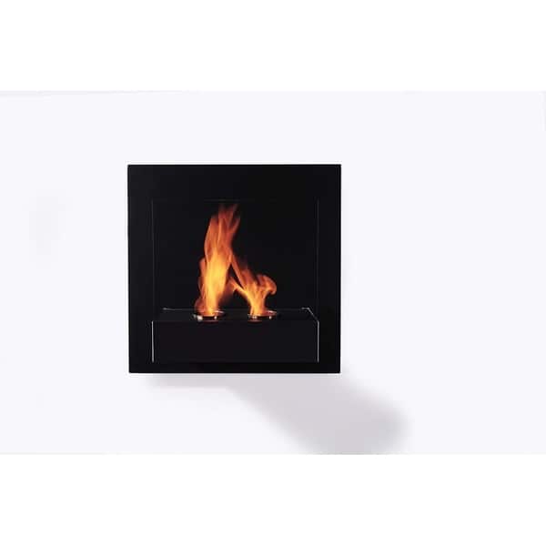 Bio Flame SS Wall Mounted Fireplace w/ 2 Fuel Canisters - Bed Bath ...