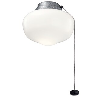 Kichler Lighting 8-inch LED Schoolhouse Light Kit Weathered Steel Coat ...