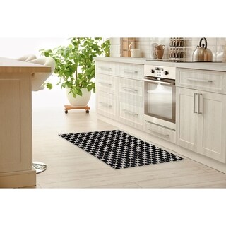 HALF MOON BLACK Kitchen Mat By Kavka Designs - Bed Bath & Beyond - 30956600