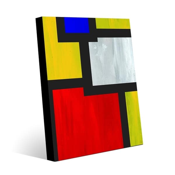 Kathy Ireland Modest Foundation Blocks in Primary Colors Abstract on ...