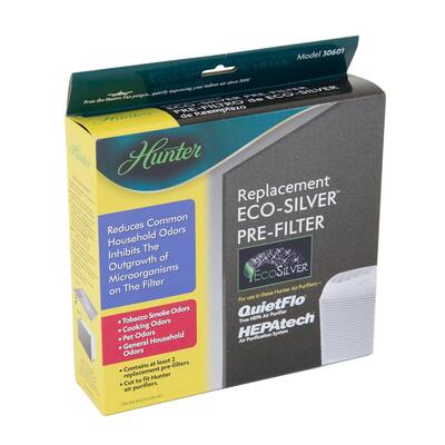 Hunter EcoSilver Universal Replacement Air Purifier Pre-Filter ...