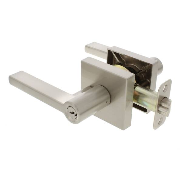 Freehold Flat Bar Lever Entry, Satin Nickel Finish ( Us15 ),Kd/Kw1 ...