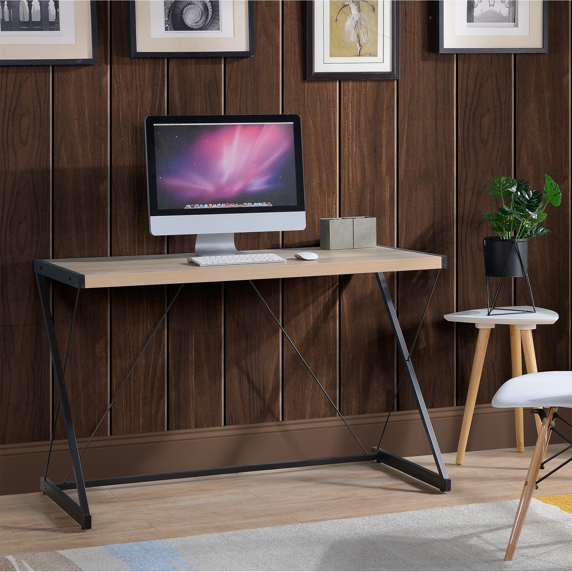 Light Oak Computer Desk - Bed Bath & Beyond - 30965193