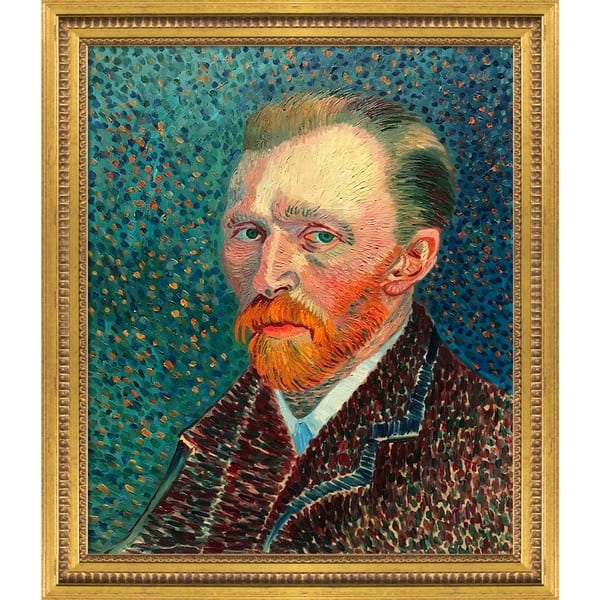 La Pastiche Self Portrait with Versailles Gold Queen Frame Oil Painting ...