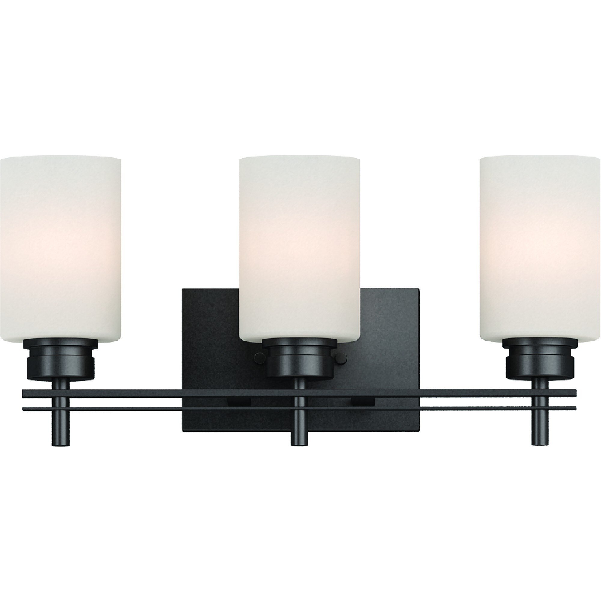 Volume Lighting Milena 3-Light Indoor Brushed Nickel Vanity - Bed Bath ...