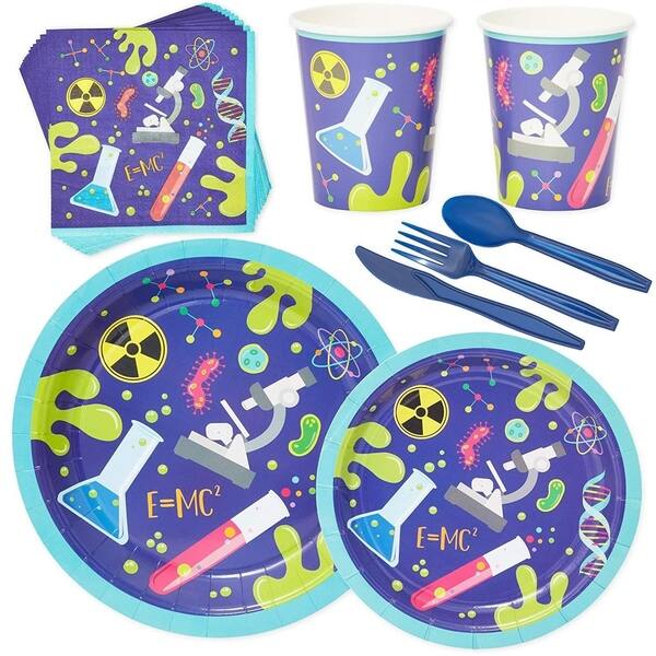 Serves 24 Science Lab Birthday Party Supplies Decorations for Kids Boys ...
