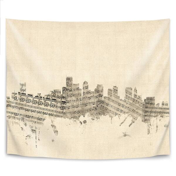 Boston Massachusetts Skyline Sheet Music Cityscape - Bed Bath & Beyond ...