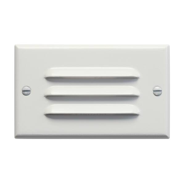 Kichler Lighting Horizontal Louvered 120V LED Step Light White - Bed ...